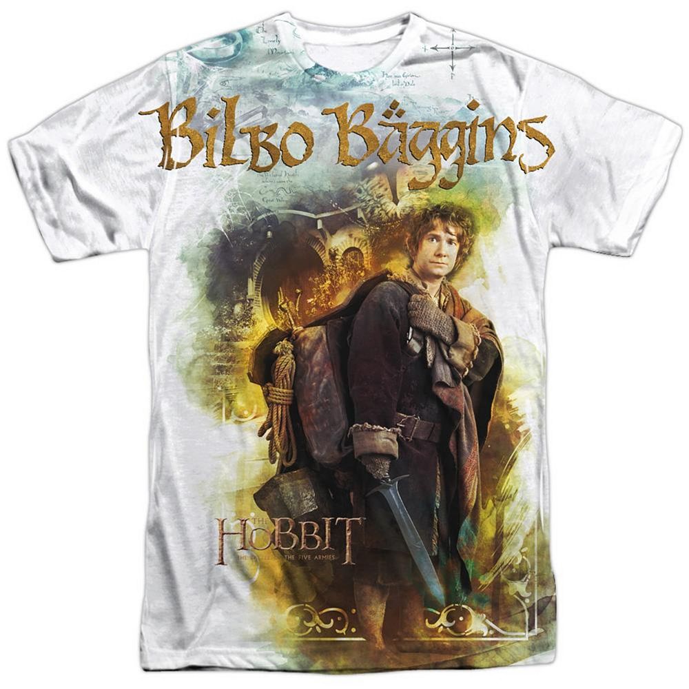 Hobbit Bilbo Short Sleeve Adult Poly Crew T-shirt