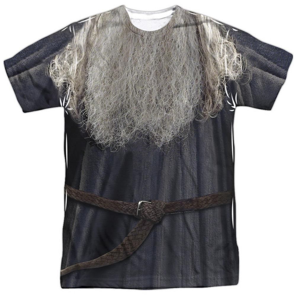 Lord Of The Rings Galdalf The Grey Costume Short Sleeve Adult Poly Crew ...