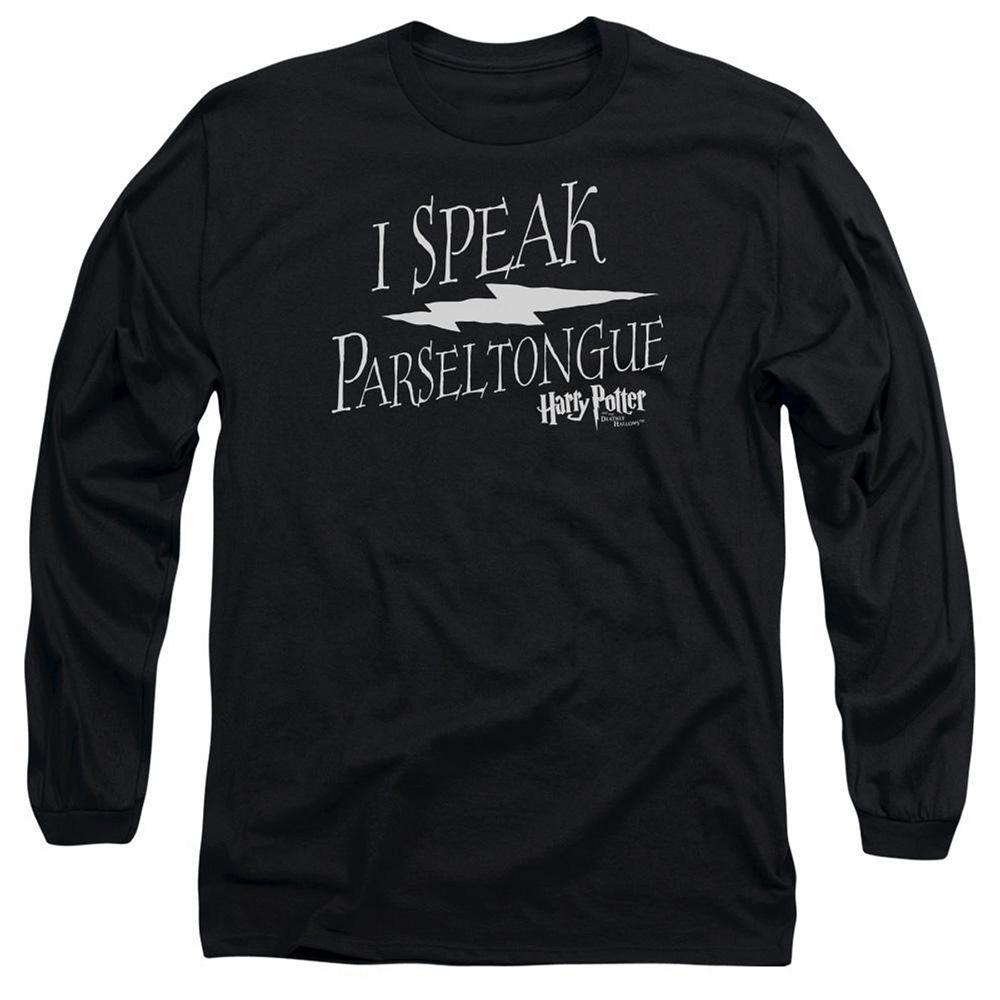 Harry Potter I Speak Parseltongue Long Sleeve Adult T-shirt