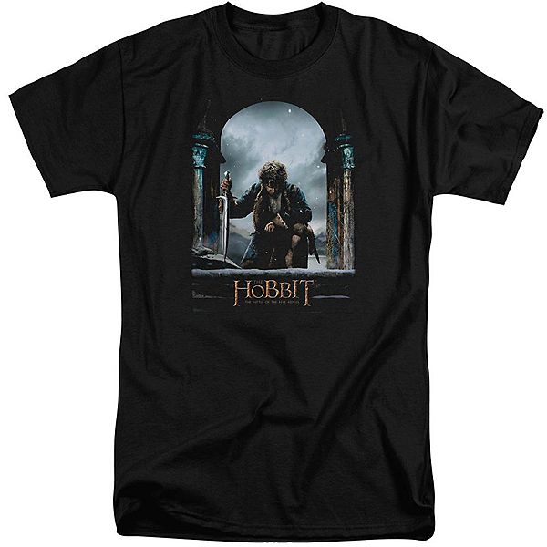 Hobbit Bilbo Poster Short Sleeve Adult Tall T-shirt