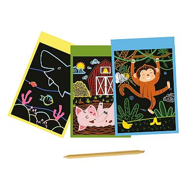 Skillmatics Magical Amazing Animals Mini Scratch Art Kit