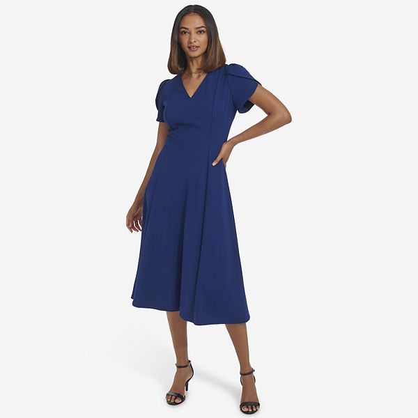 Women's Andrew Marc Tulip Fit & Flare Midi Dress