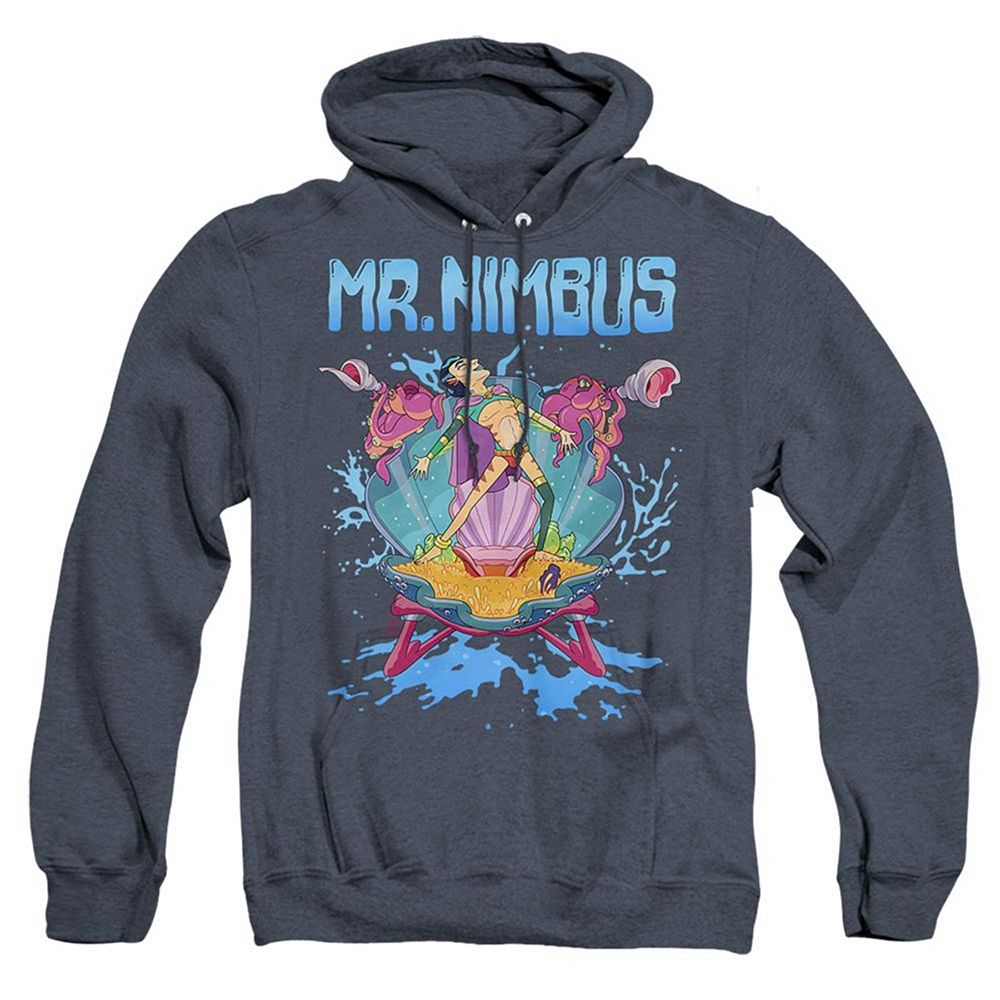Rick And Morty Mr. Nimbus Design Adult Heather Hoodie