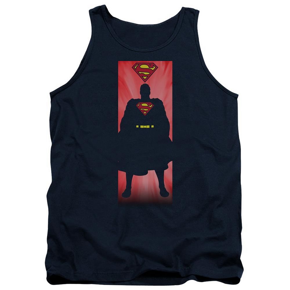 Superman Block Adult Tank Top
