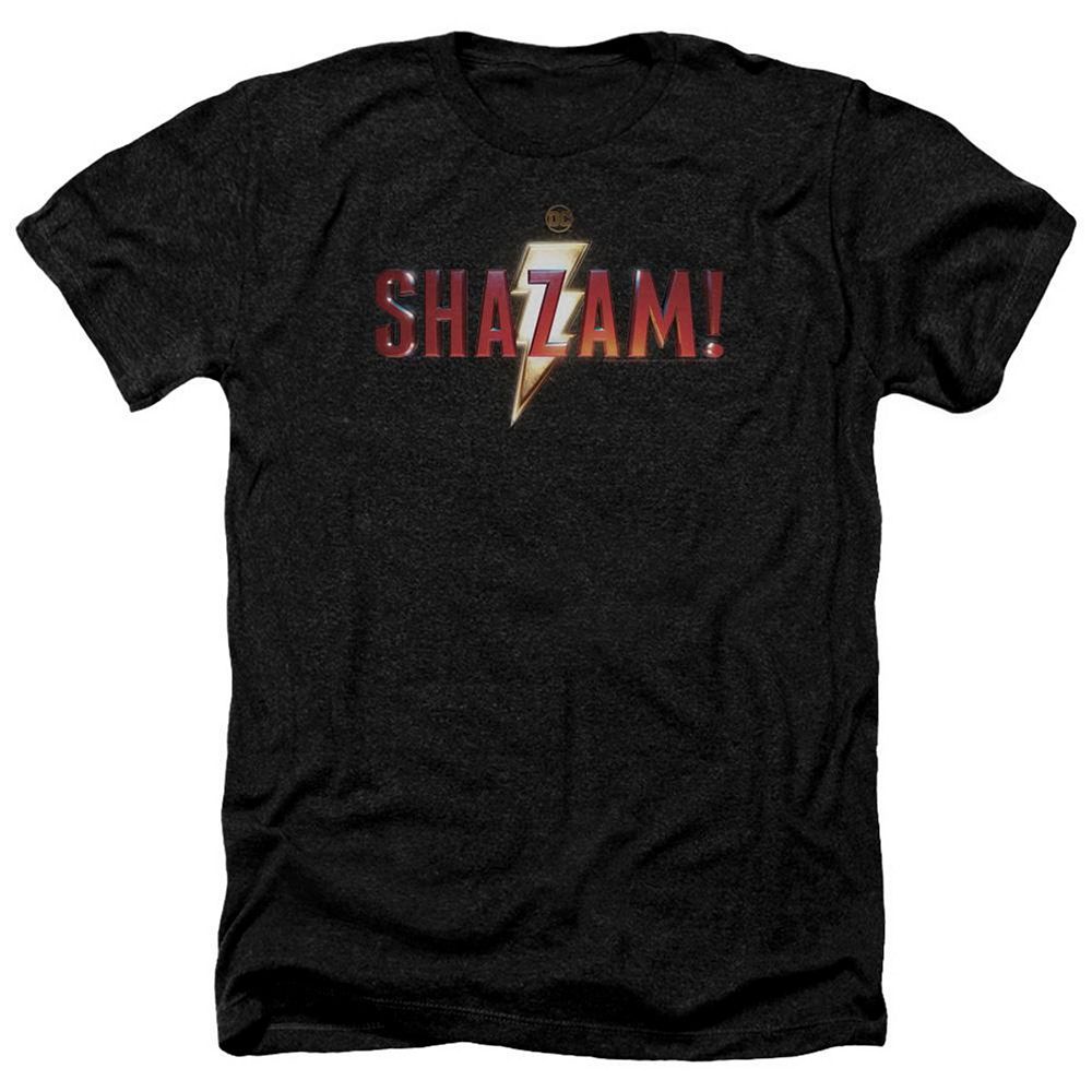 Shazam Movie Shazam Logo Adult Heather T-shirt