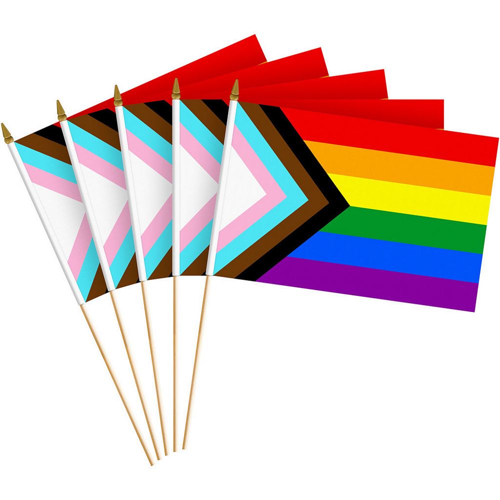 G128 8x12 Inches 12pk Lgbt Rainbow Pride Progress Printed 150d ...
