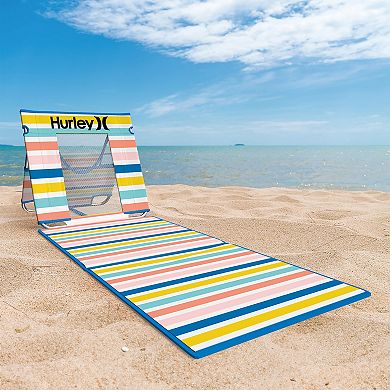 Hurley Reclining Beach Mat with Insulated Cooler Pocket
