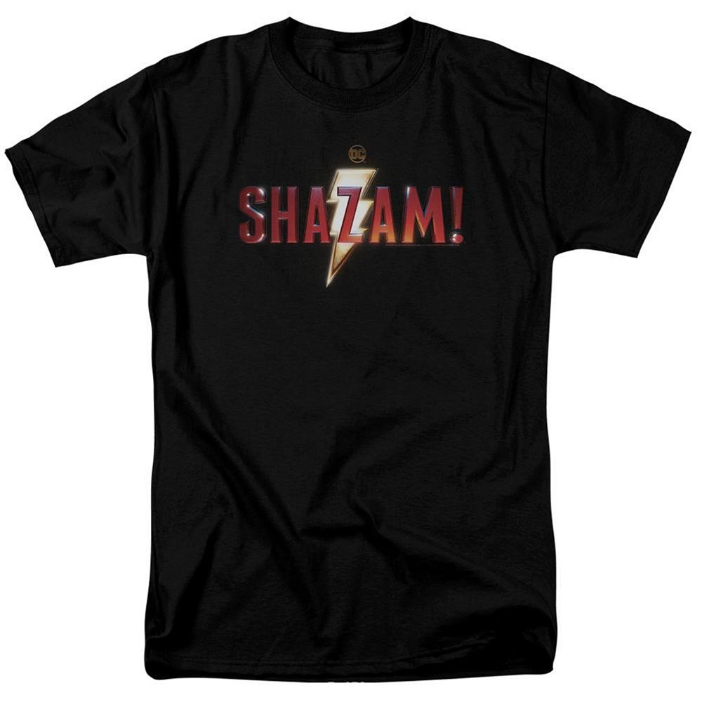 Shazam Movie Shazam Logo Short Sleeve Adult T-shirt