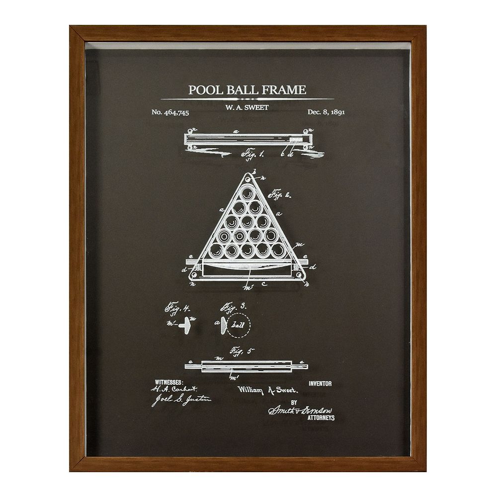 Billiards Ball Frame Design Wall Art
