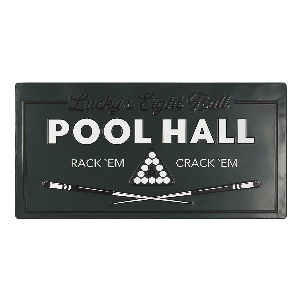 Pool Hall Metal Sign