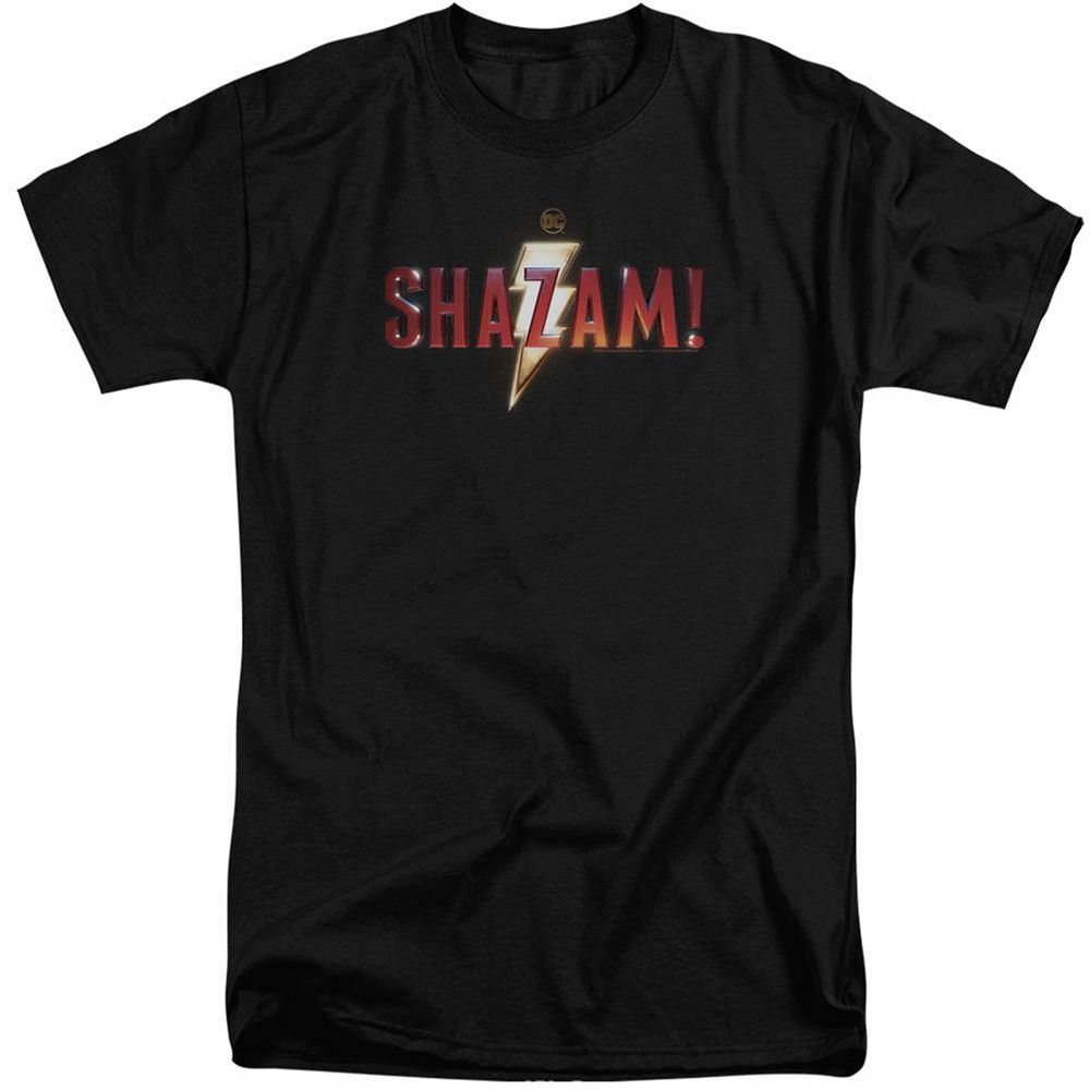 Shazam Movie Shazam Logo Short Sleeve Adult Tall T-shirt