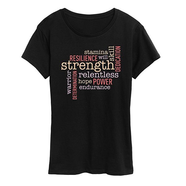 Women's Empowering Words Graphic Tee
