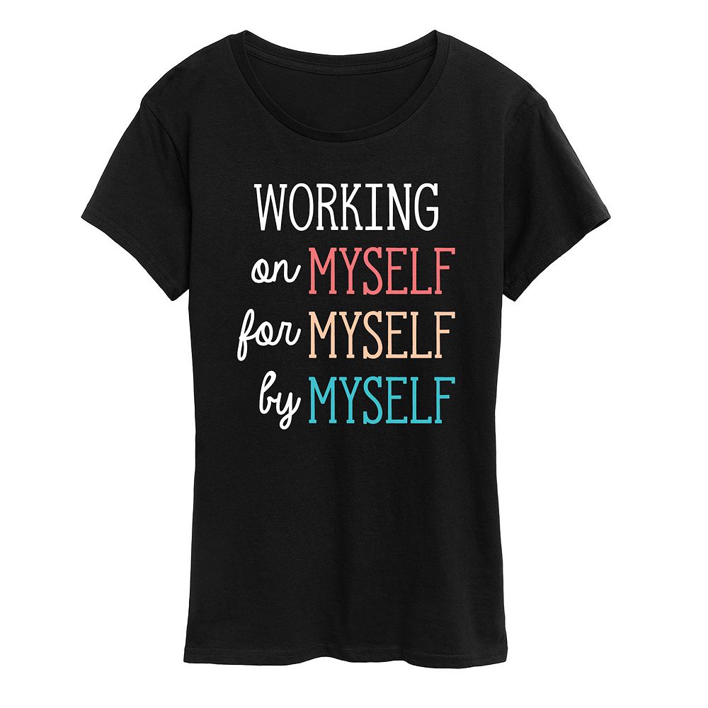 Women's Working On Myself Graphic Tee