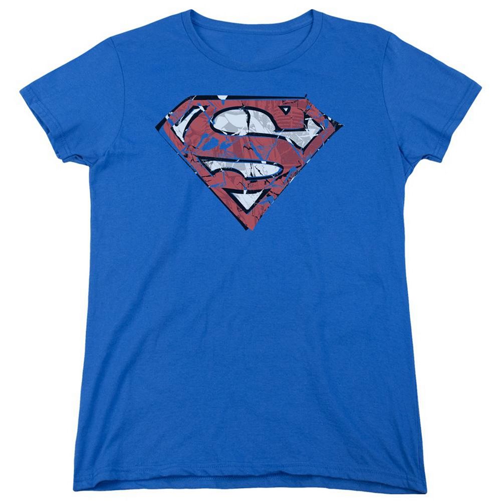 Superman Ripped And Shredded Short Sleeve Womens T-shirt