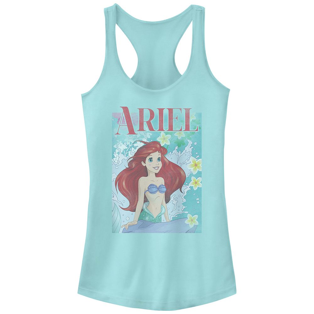 Disney's The Little Mermaid Juniors' Ariel Rock Portrait Racerback Tank Top