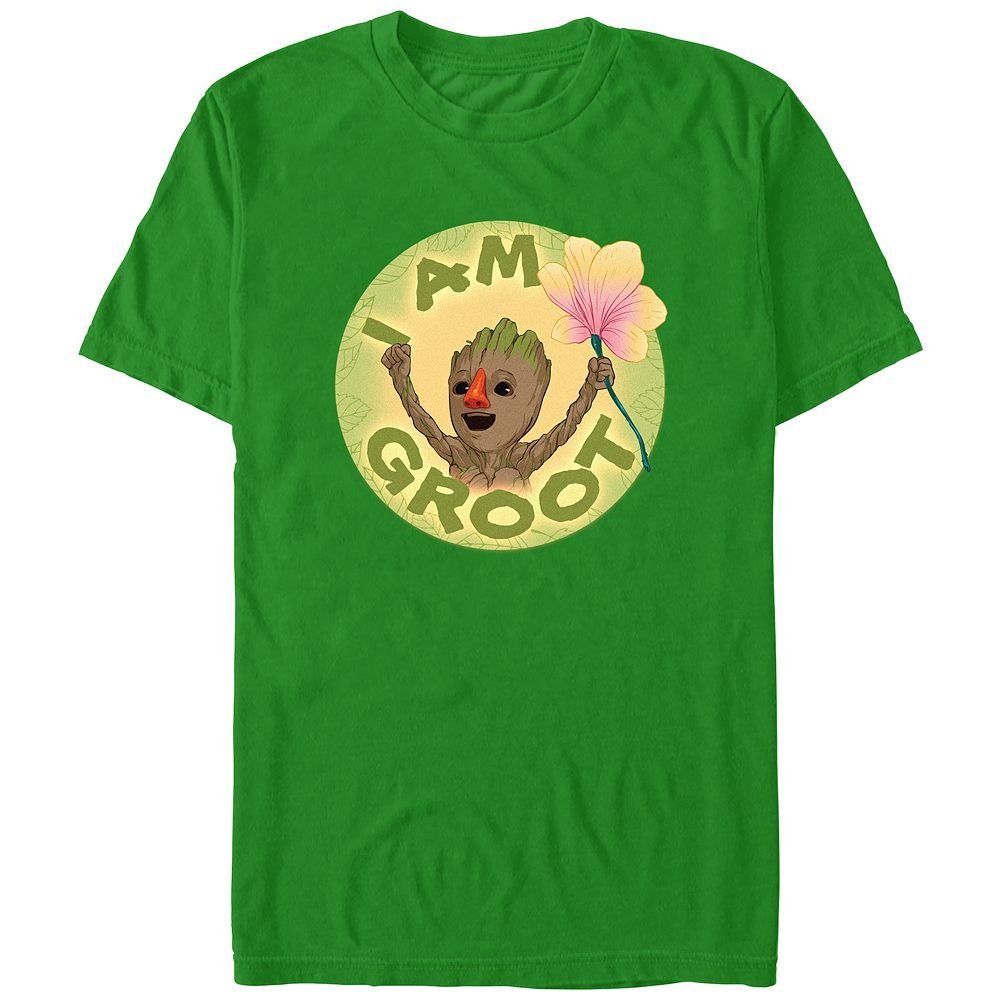 Men's I Am Groot Flower Stamp Graphic Tee