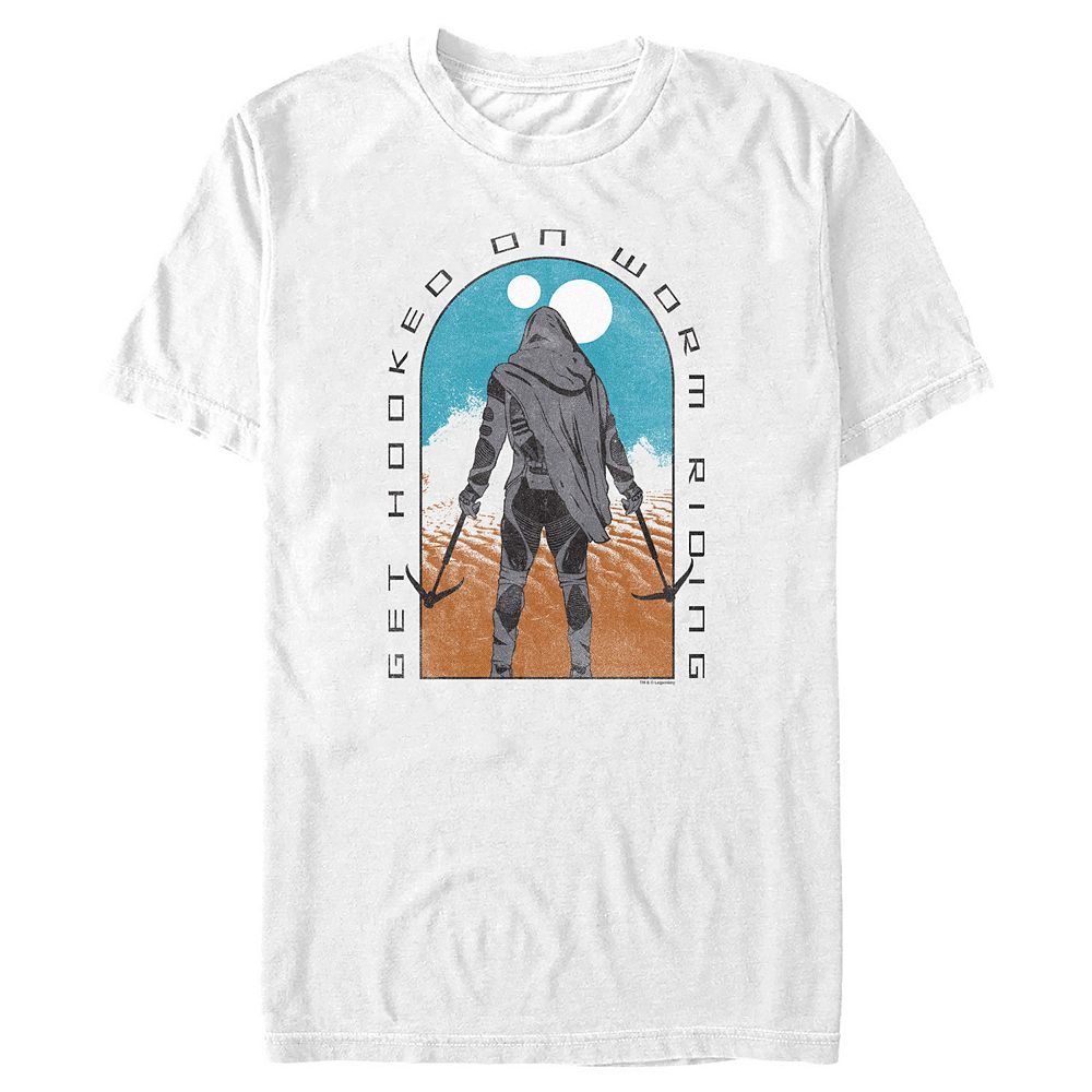 Men's Dune 2 Get Hooked On Worm Riding Graphic Tee