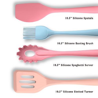Art and Cook 10-pc. Silicone Utensil Set