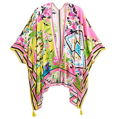 Women's Nine West Tile Printed Ruana