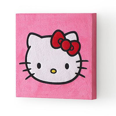 Hello Kitty Wall Design Silver Buffalo Sanrio Hello Kitty Face Die Cut