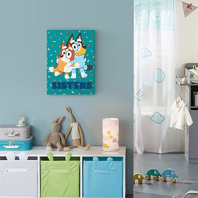 Bluey & Bingo Tufted Canvas Wall Art