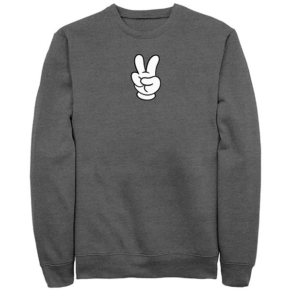 Disney's Mickey Classic Peace Hand Men's Graphic Fleece