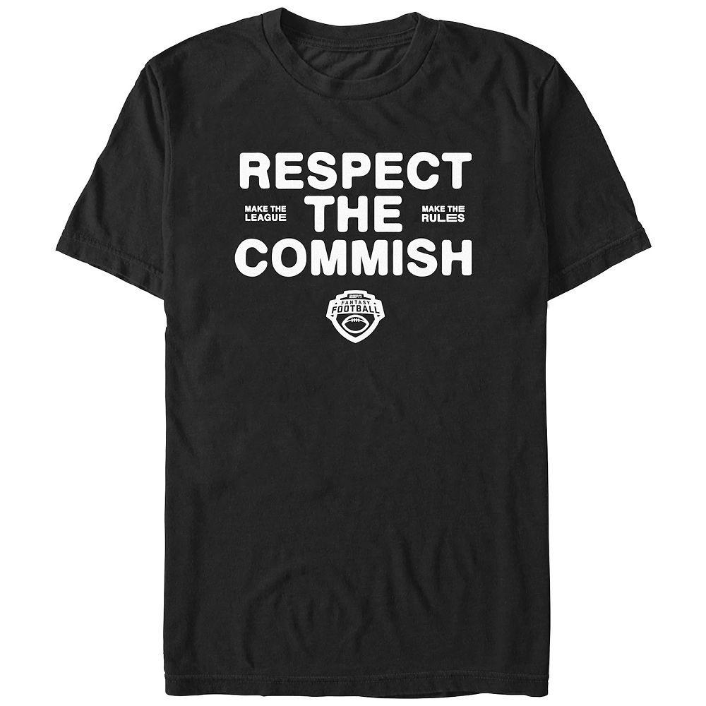 Men's ESPN Fantasy Football Respect The Commish Graphic Tee