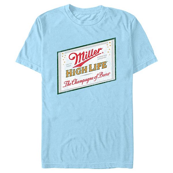 Men's Coors Light Miller High Life Label Graphic Tee