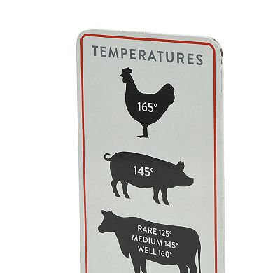 BBQ Meat Temperature Sign