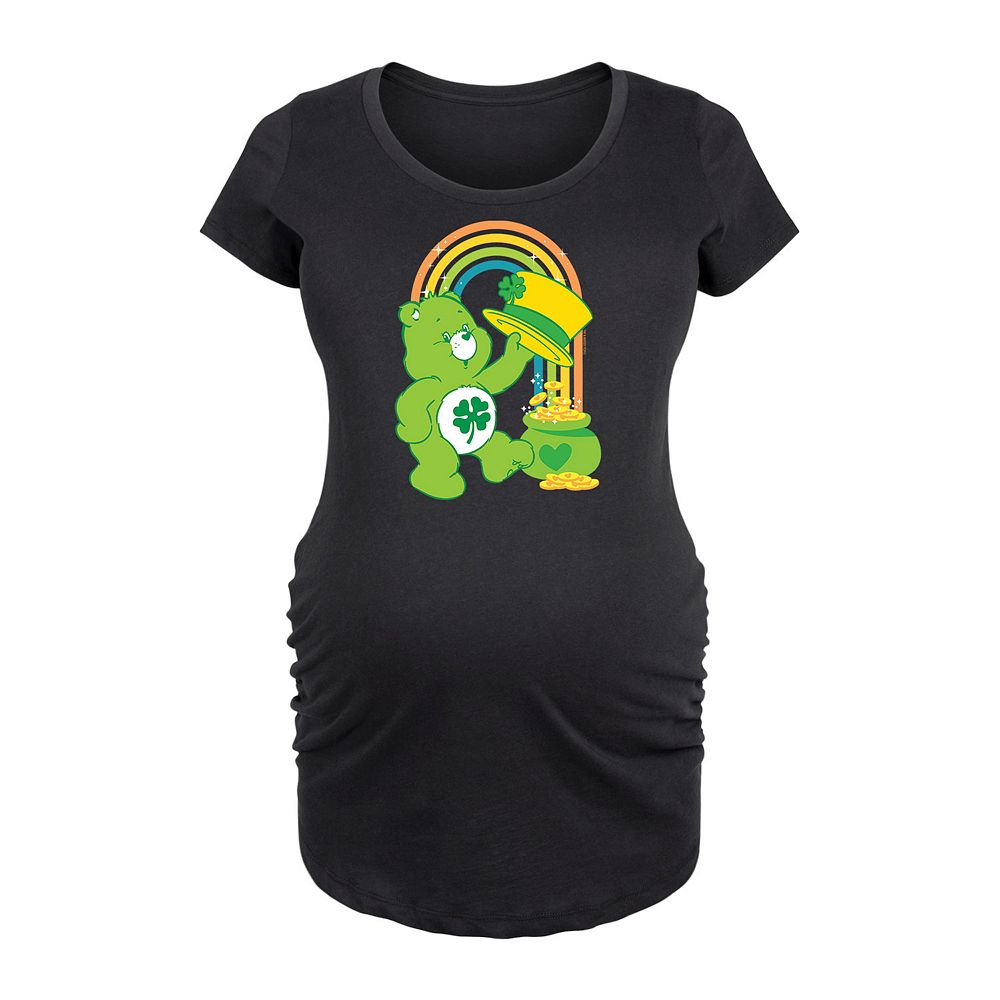 Maternity Care Bears Good Luck Bear Rainbow Graphic Tee