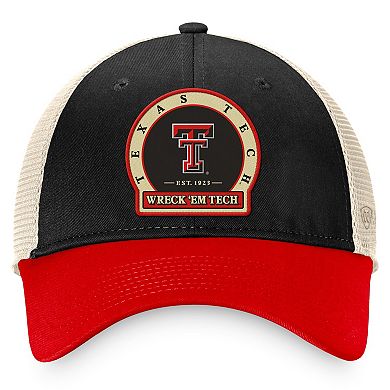 Men's Top of the World Black Texas Tech Red Raiders Refined Trucker ...