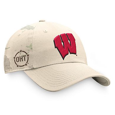 Men's Top of the World Khaki Wisconsin Badgers OHT Military ...