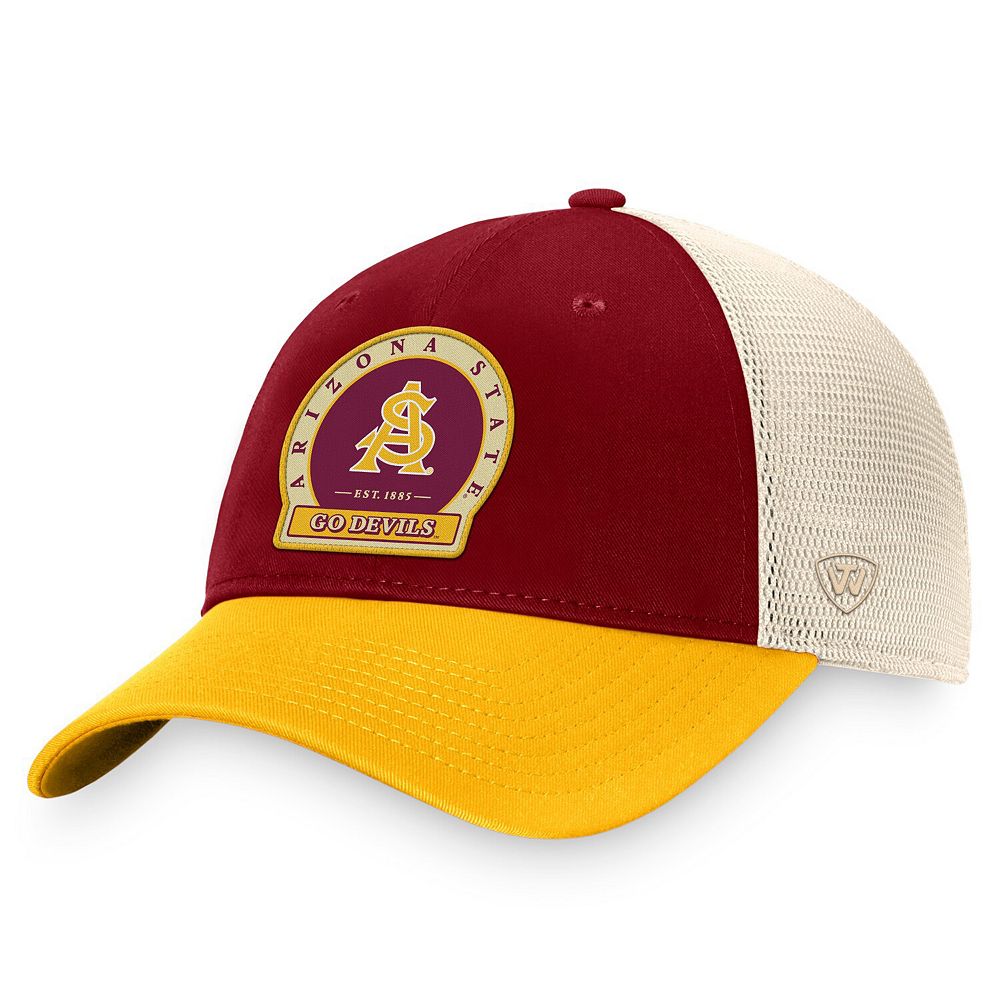 Men's Top of the World Maroon Arizona State Sun Devils Refined Trucker ...