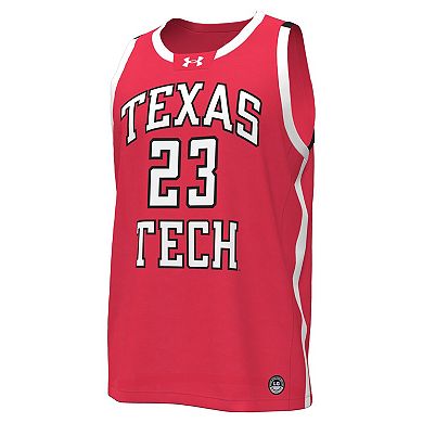 Men's Under Armour #23 Red Texas Tech Red Raiders Replica Basketball Jersey