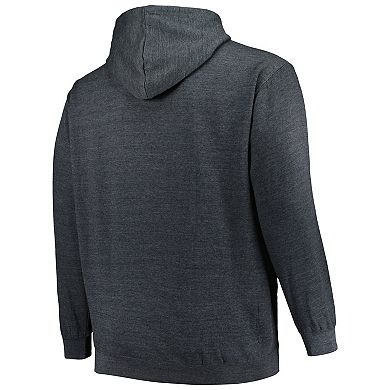 Men's Profile Heather Charcoal Dallas Stars Big & Tall Arch Over Logo ...