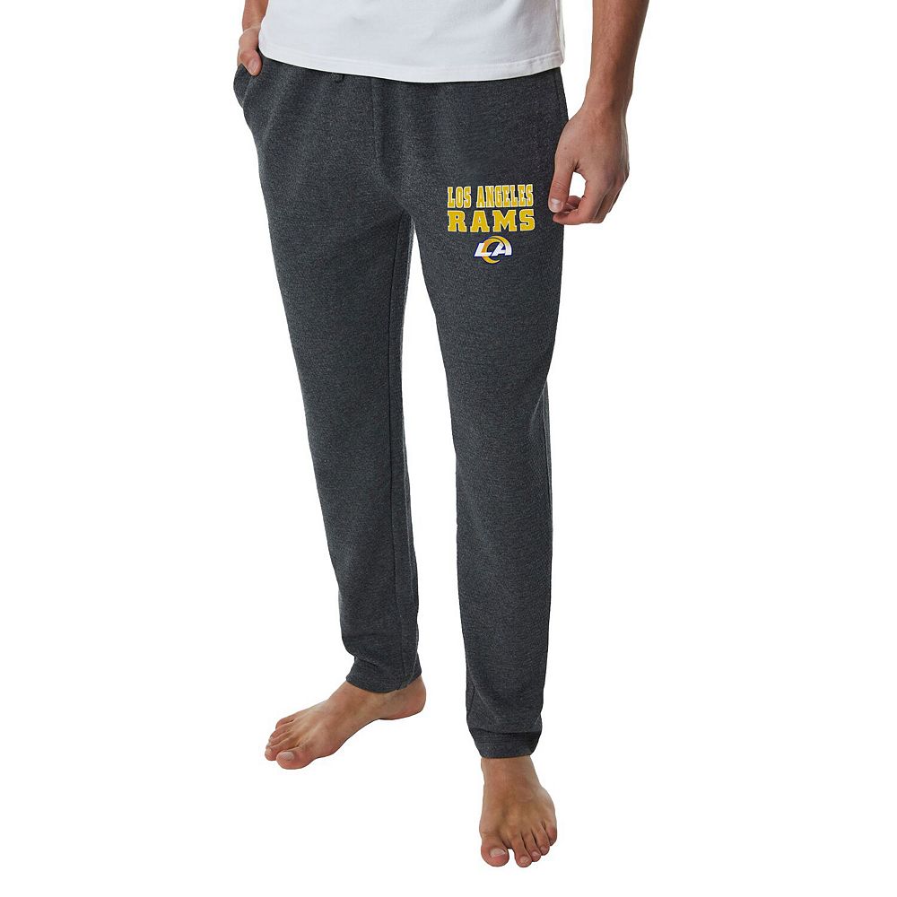 Men's Concepts Sport Charcoal Los Angeles Rams Resonance Tapered Lounge ...