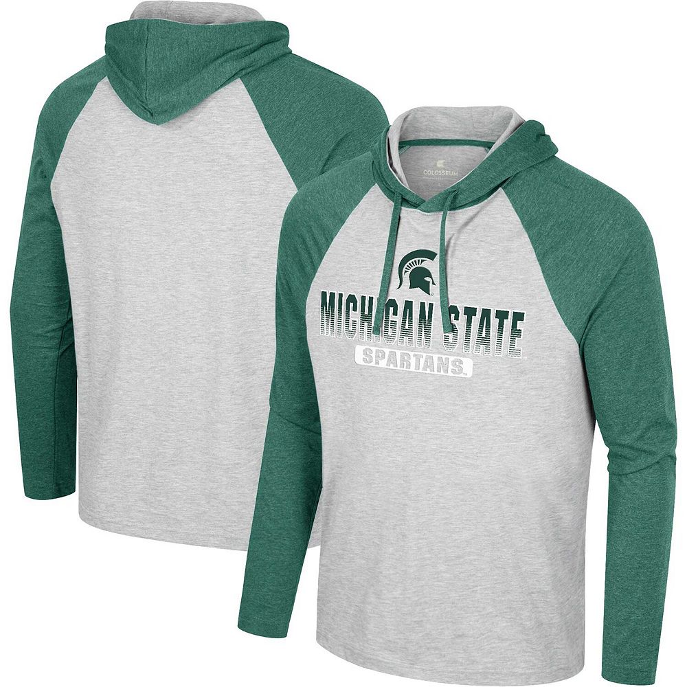 Men's Colosseum Heather Gray Michigan State Spartans Hasta La Vista ...
