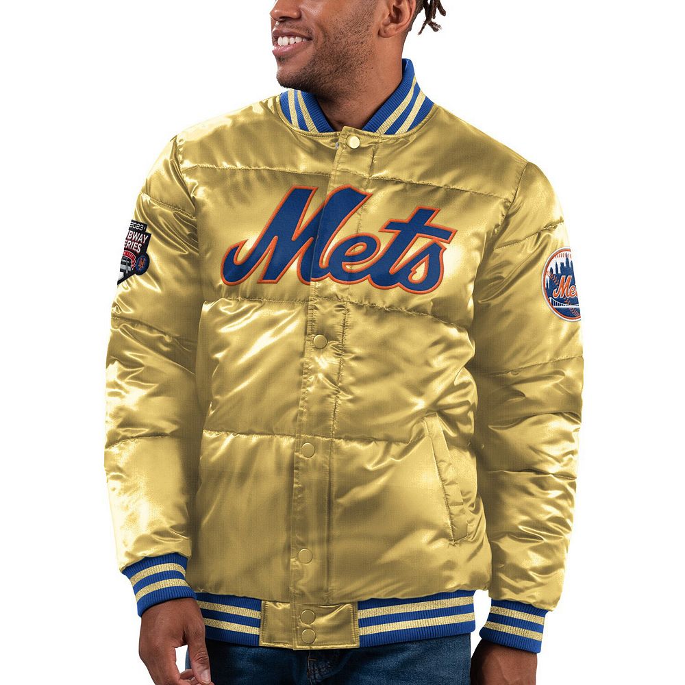Men's Starter Gold New York Mets 2023 Subway Series Bronx Bomber Full ...