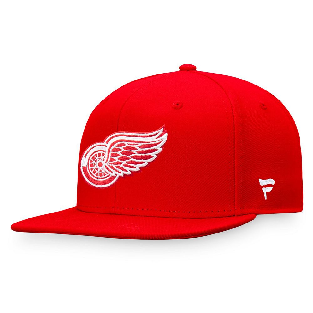 Men's Fanatics Red Detroit Red Wings Core Primary Logo Fitted Hat