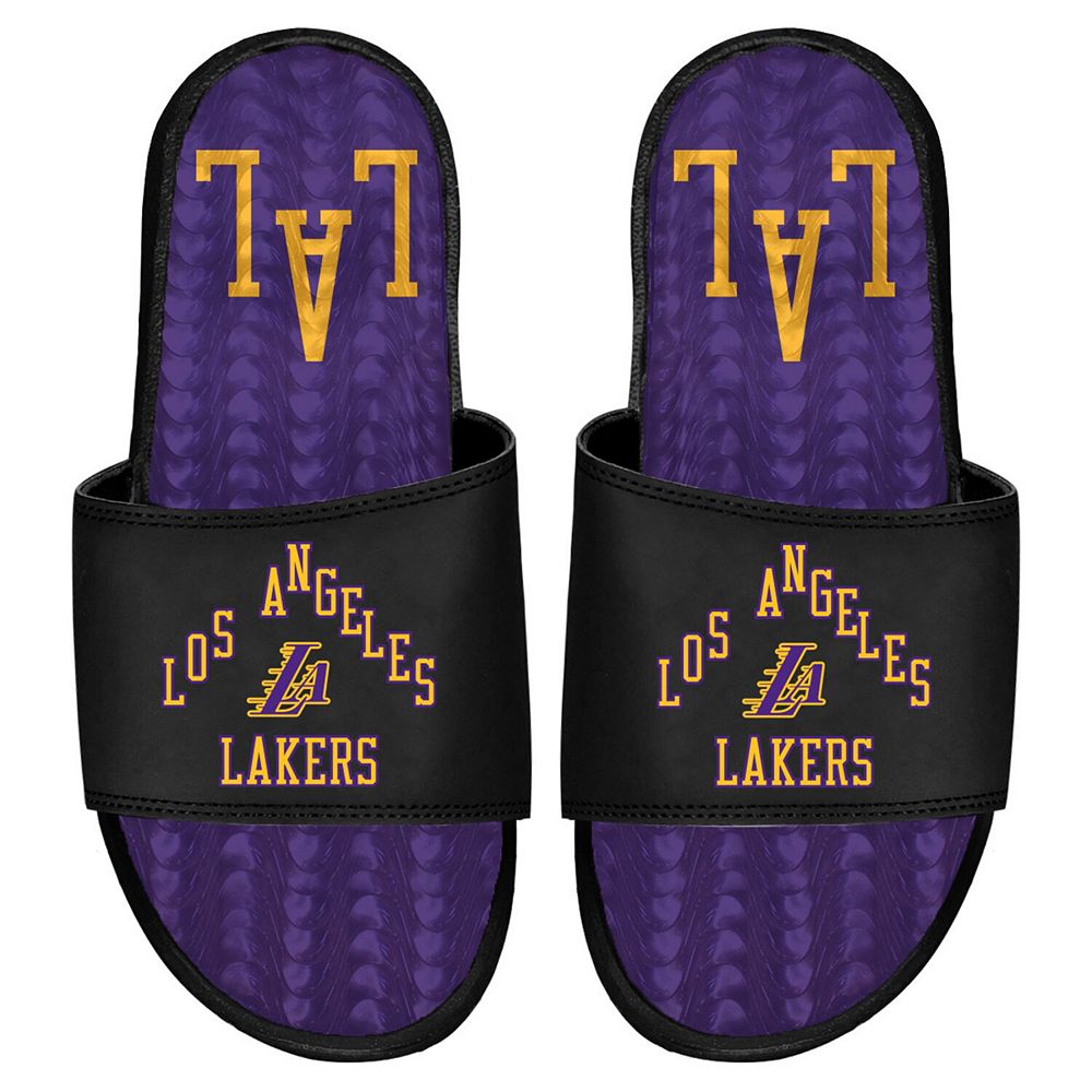 Men's ISlide Black Los Angeles Lakers 2023/24 City Edition Gel Slide ...
