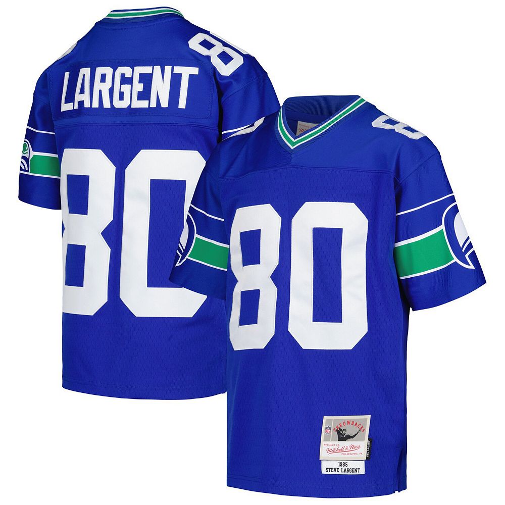 Youth Mitchell & Ness Steve Largent Royal Seattle Seahawks 1985 Retired ...