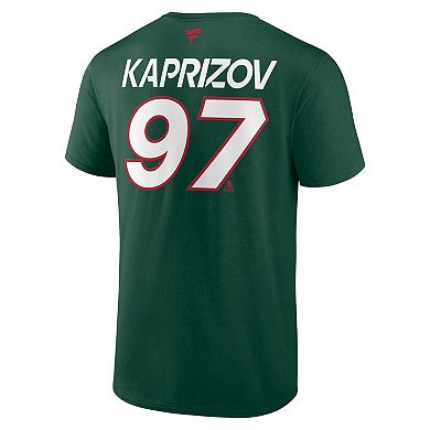 Men's Fanatics Branded Kirill Kaprizov Green Minnesota Wild Authentic ...