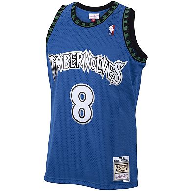 Men's Mitchell & Ness Latrell Sprewell Blue Minnesota Timberwolves 2001 ...