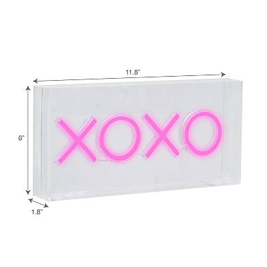 "XOXO" LED Wall Sign Decoration