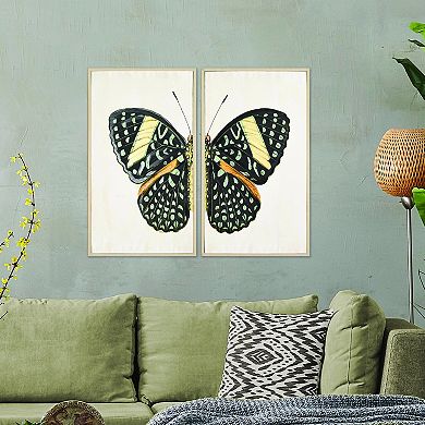 Butterfly Mandala Diptych 2-piece Canvas Wall Art