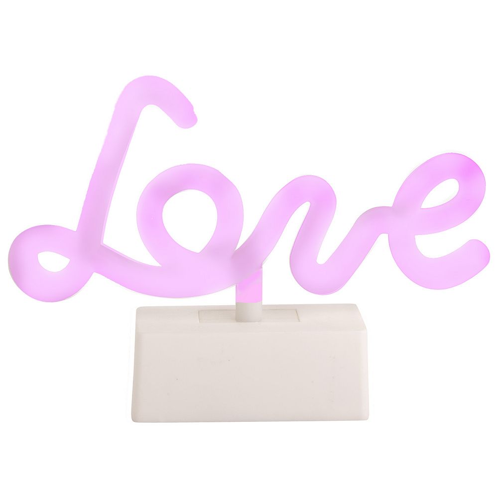Everyday Decor Neon Glow LED Love Lighting Table Decor