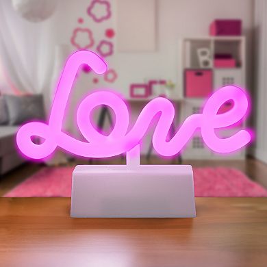 Everyday Decor Neon Glow LED Love Lighting Table Decor