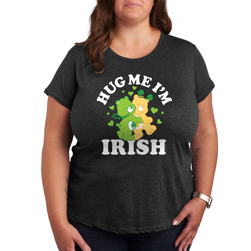 Plus Care Bears Hug Me I'm Irish Graphic Tee