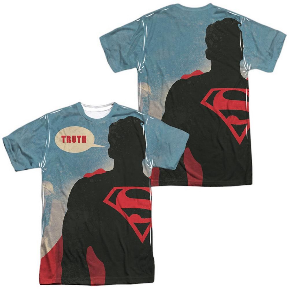 Superman Truth Short Sleeve Adult Poly Crew T-shirt