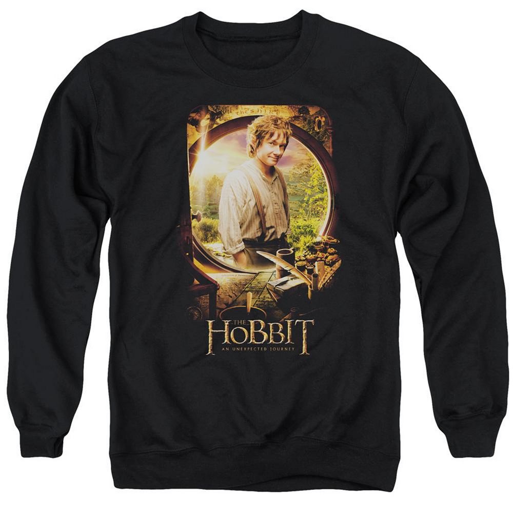 The Hobbit Bilbo Poster Adult Crewneck Sweatshirt